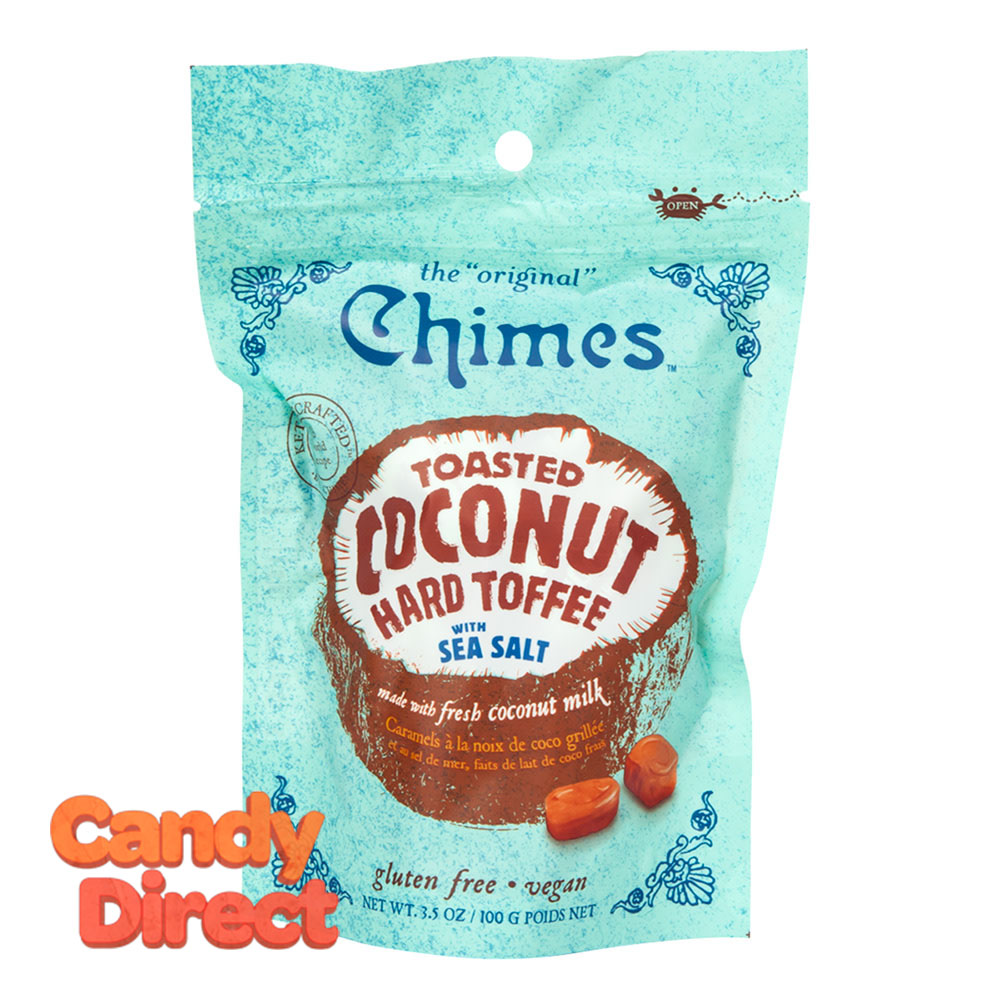 Chimes Hard Toffee Toatste Coconut 3.5oz Pouch - 12ct – CandyDirect.com
