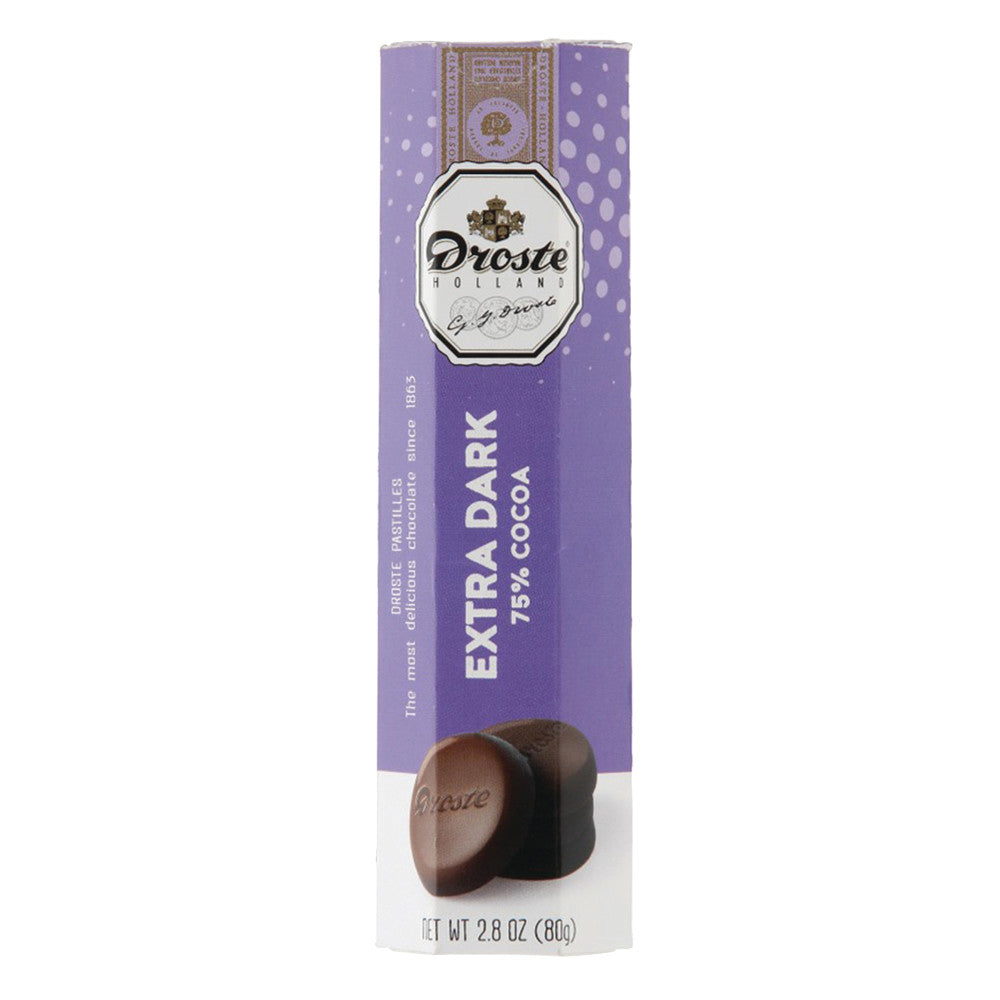 Droste Extra Dark Chocolate Pastilles Candy - 12 Count – CandyDirect.com