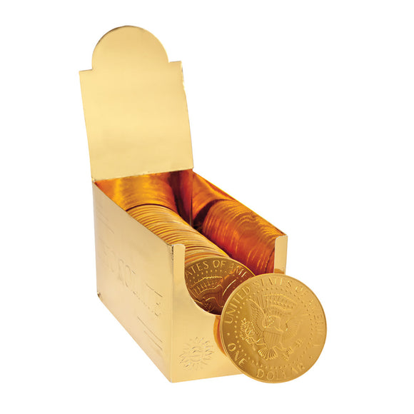 Fort Knox US Dollar Milk Chocolate Medallion Candy - 120 Count ...