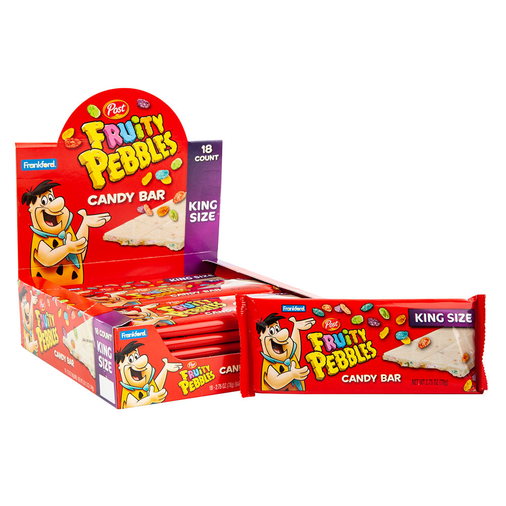 Frankford King Size Fruity Pebbles Candy Bar - 18 Count – CandyDirect.com