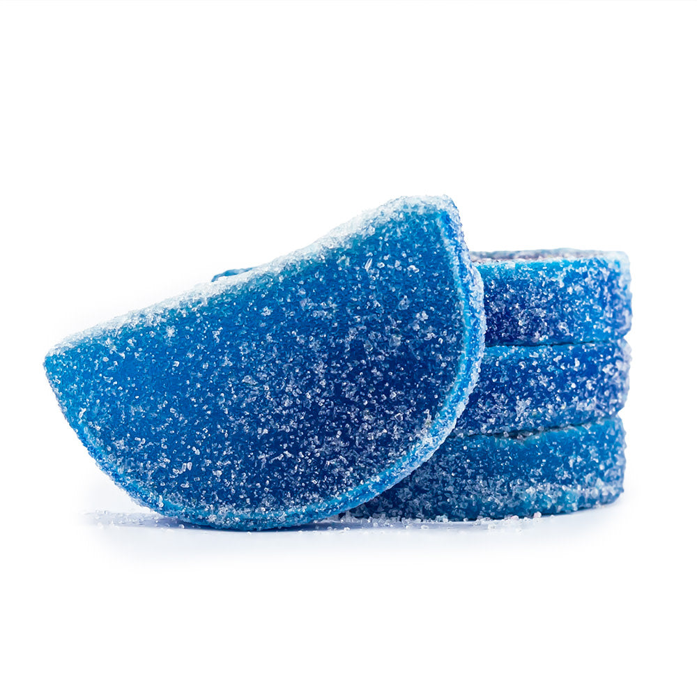 Blue Raspberry Fruit Slices - 5lb – CandyDirect.com