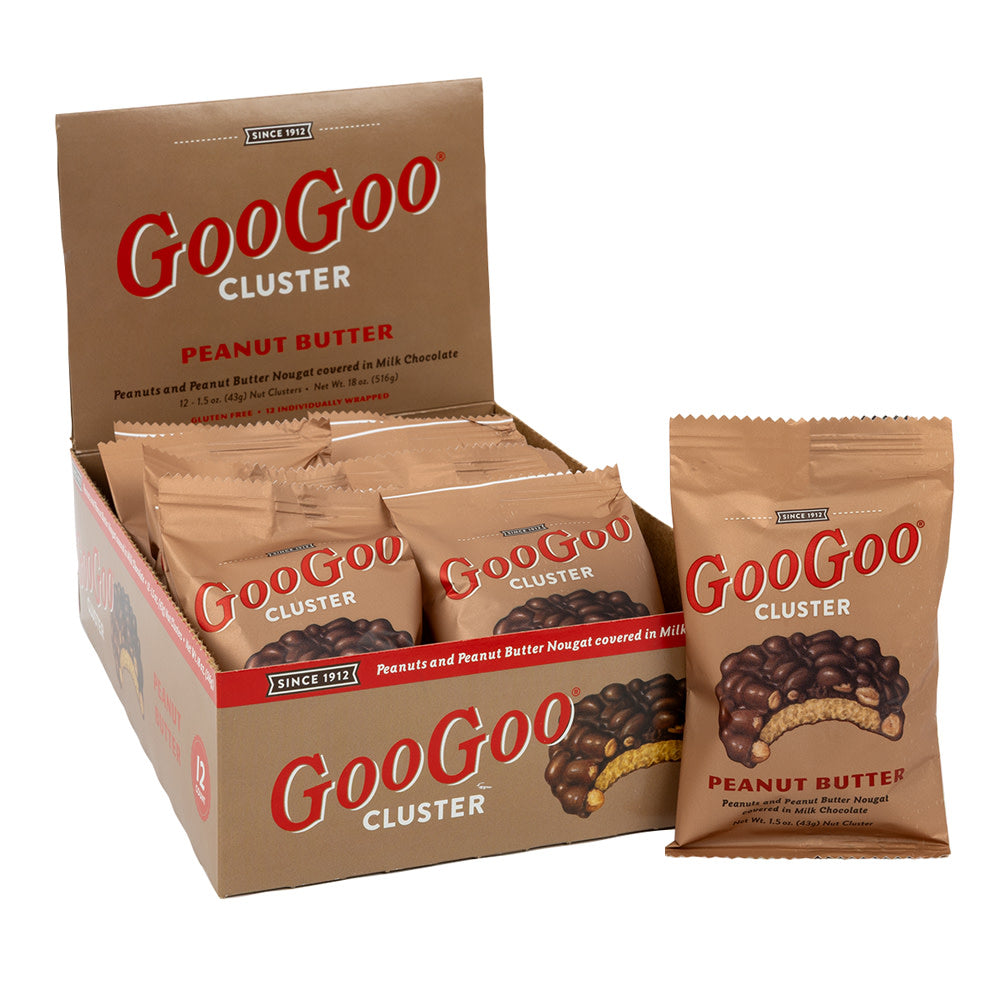 Goo Goo Clusters Peanut Butter Candy Bars - 12 Count – CandyDirect.com