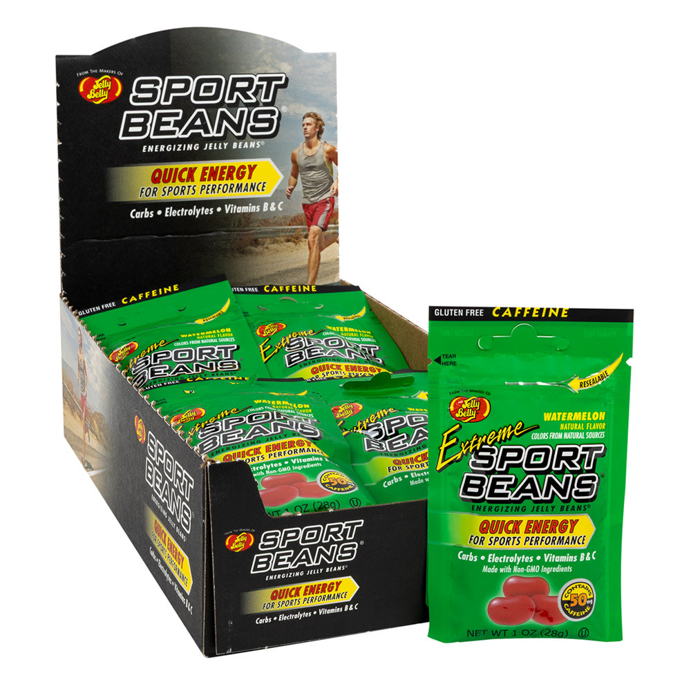 Jelly Belly Sport Beans Extreme Watermelon Jelly Beans - 24 Count ...