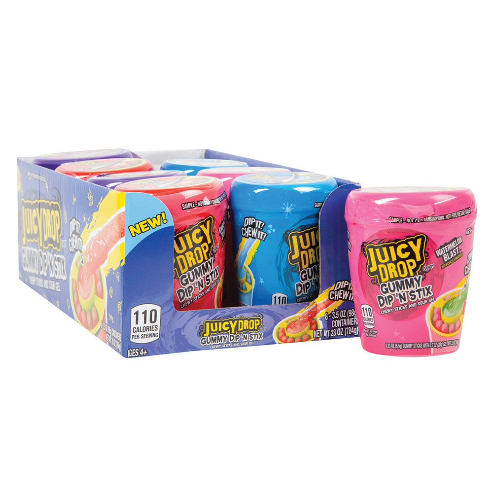 Juicy Drop Gummy Stix and Dip Candy - 8 Count – CandyDirect.com