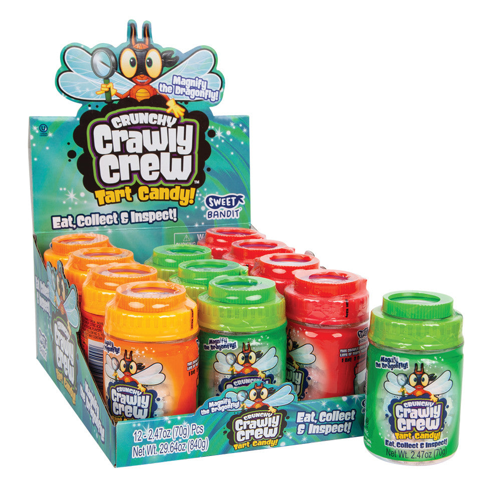 Kidsmania Crunchy Crawly Crew Tart Candy with Magnifying Glass Jars ...