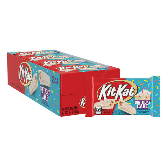 Kit Kat Birthday Cake Candy Bar - 24 Count Packs – CandyDirect.com
