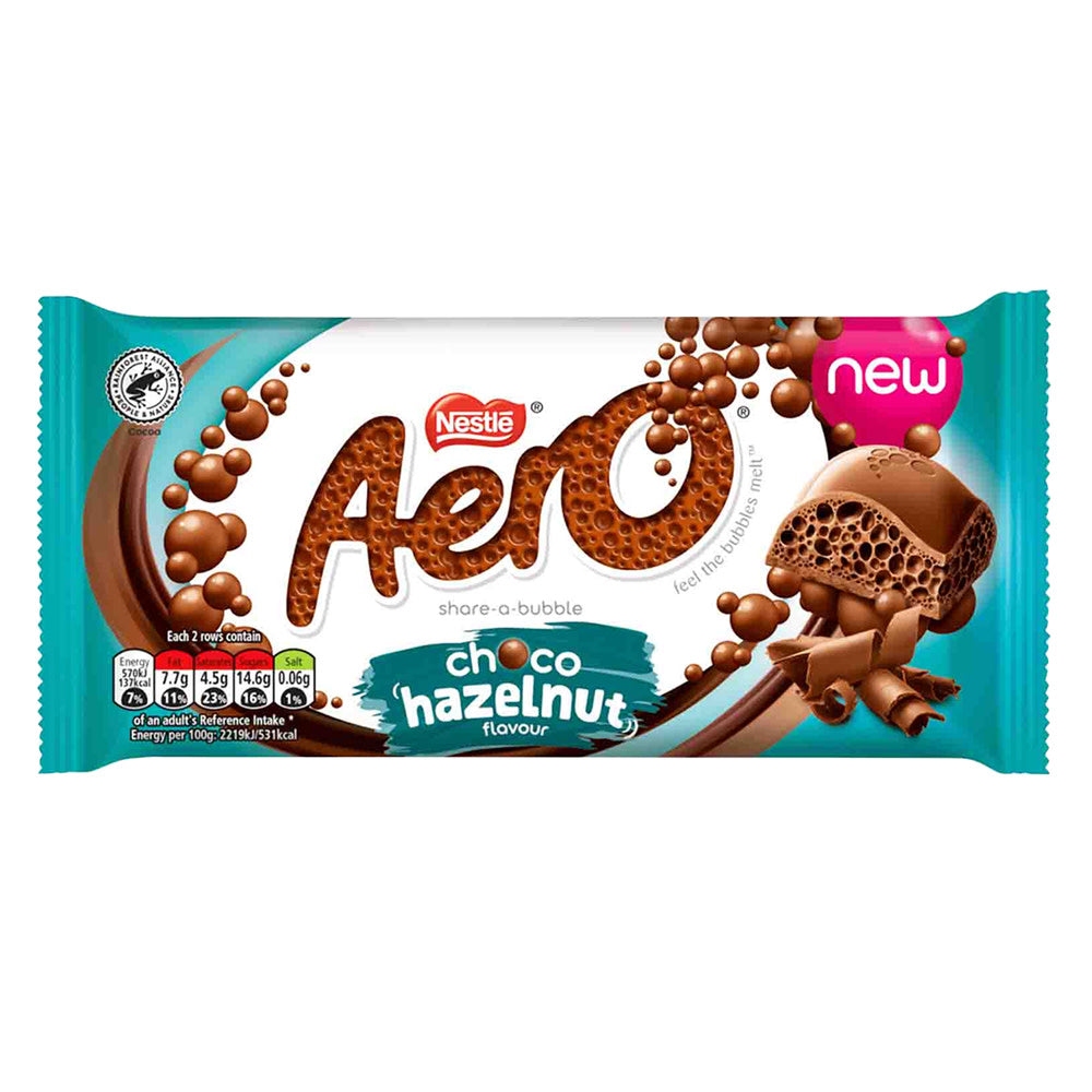 Nestle Aero Chocolate Hazelnut Share a Bubble Candy Bars - 12 Count ...