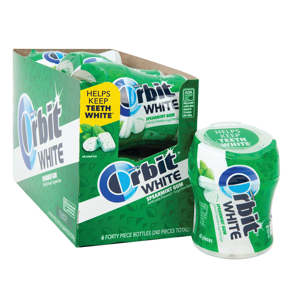 Orbit White Sugar Free Spearmint Soft Chew Gum Bottle - 6 Count ...