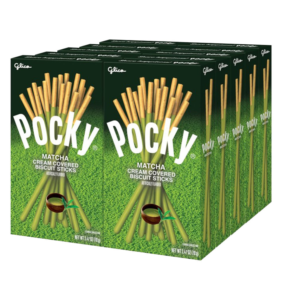 Pocky Matcha Green Tea Covered Biscuit Sticks - 20 Count – CandyDirect.com
