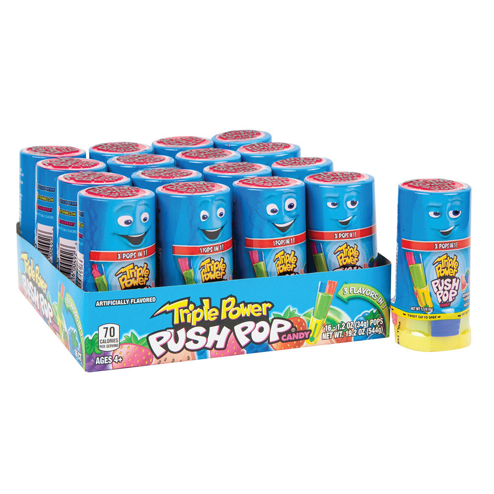 Push Pops Triple Power - 16ct – CandyDirect.com