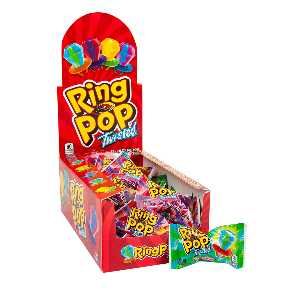 Ring Pops Twisted - 24ct Box – CandyDirect.com
