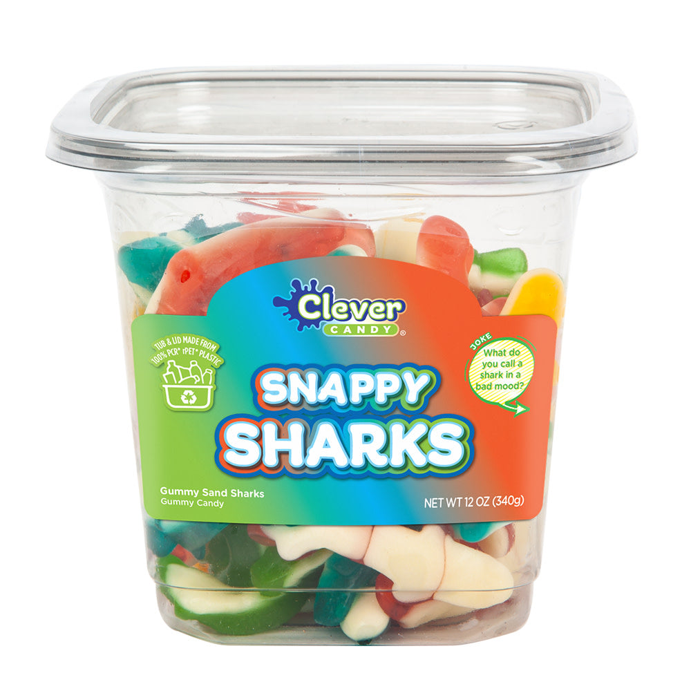 Snappy Sharks Gummy Sand Sharks Candy Tub - 12 Count – CandyDirect.com