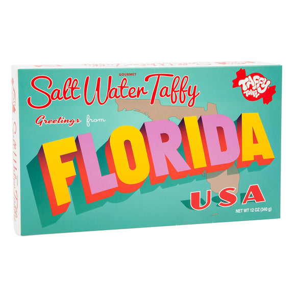 Taffy Town Florida Greetings Salt Water Taffy Gift Box - 12 Count ...