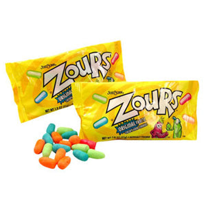 Zours Chewy Sour Fruit Candies - 24ct – CandyDirect.com