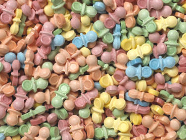 Oh Baby Pacifiers Sweet Tart Candy - 21lb – CandyDirect.com
