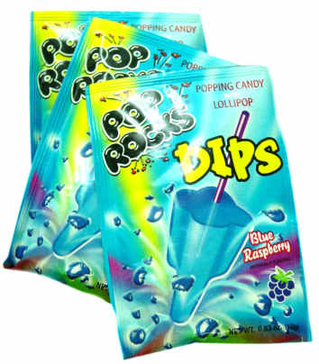 Pop Rocks Dips Blue Raspberry - 18ct – CandyDirect.com