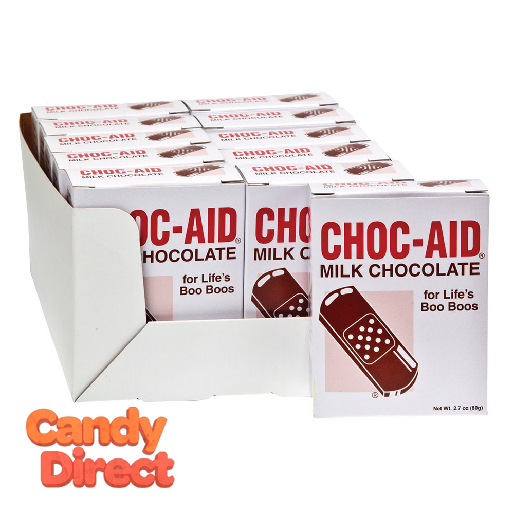 Band Aids Milk Chocolate 2.7oz Box - 12ct – CandyDirect.com