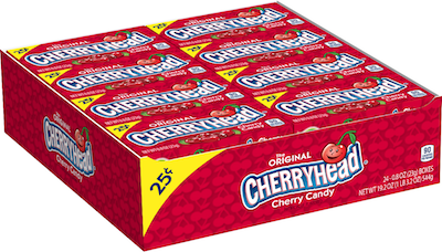 Cherryheads Candy Mini Boxes .9oz - 24ct – CandyDirect.com