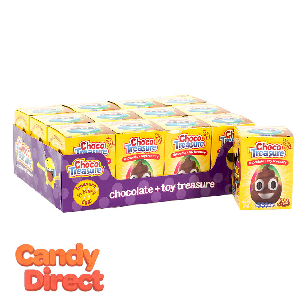 Choco Emoji Chocolate And Toy Surprise Treasure 0.8oz - 12ct ...