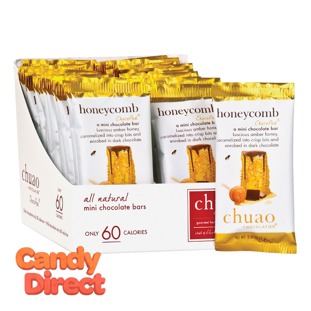 Chuao Honeycomb Mini Dark Chocolate 0.39oz Bar - 24ct – CandyDirect.com