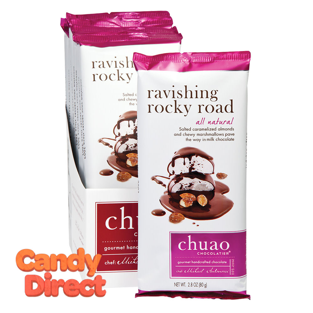Chuao Ravishing Rocky Road Milk Chocolate 2.8oz Bar - 10ct ...