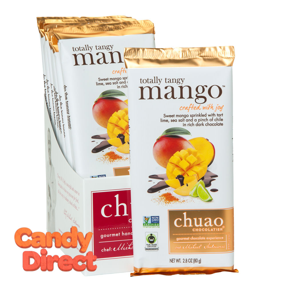 Chuao Totally Tangy Mango Dark Chocolate 2.8oz Bar - 12ct – CandyDirect.com