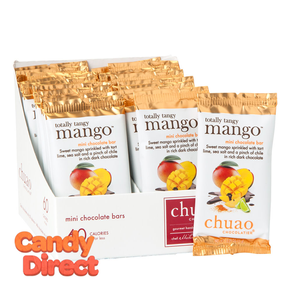 Chuao Totally Tangy Mango Mini Dark Chocolate 0.39oz Bar - 24ct ...