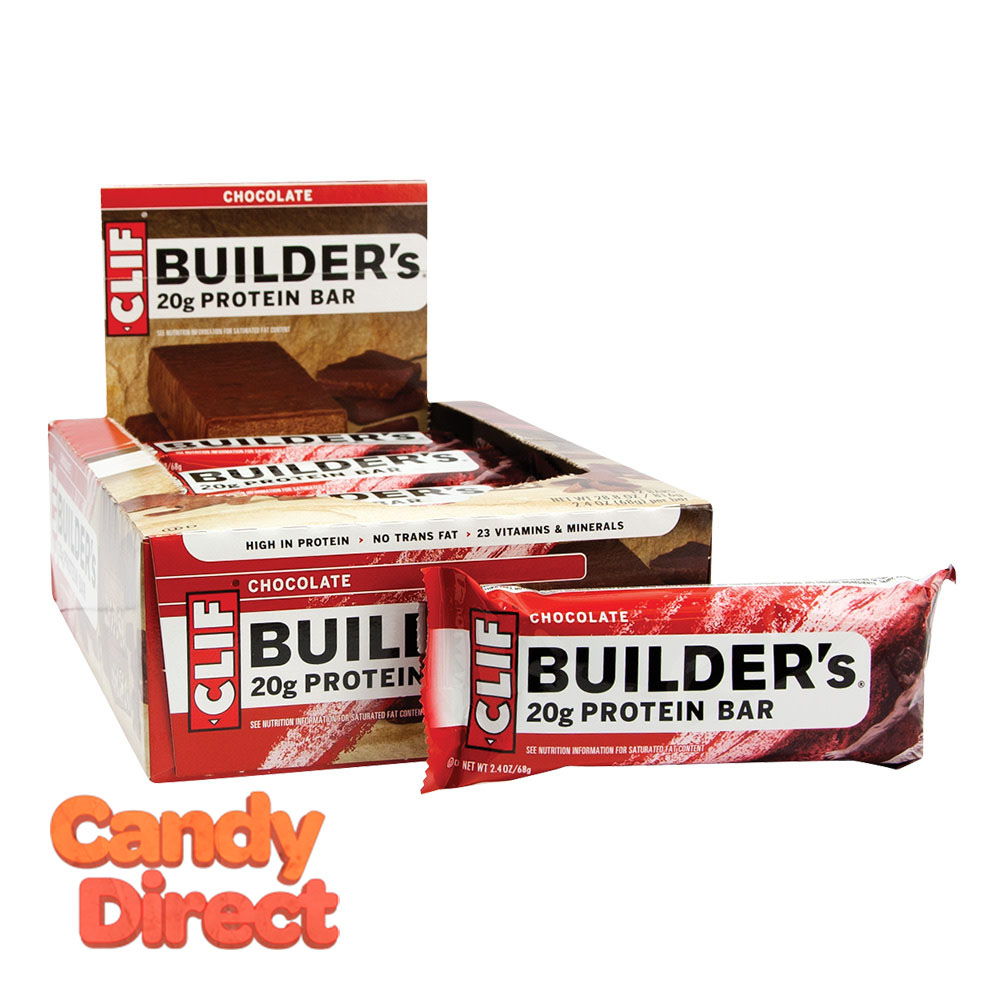 Clif Builder's Bars Chocolate 2.4oz - 12ct – CandyDirect.com