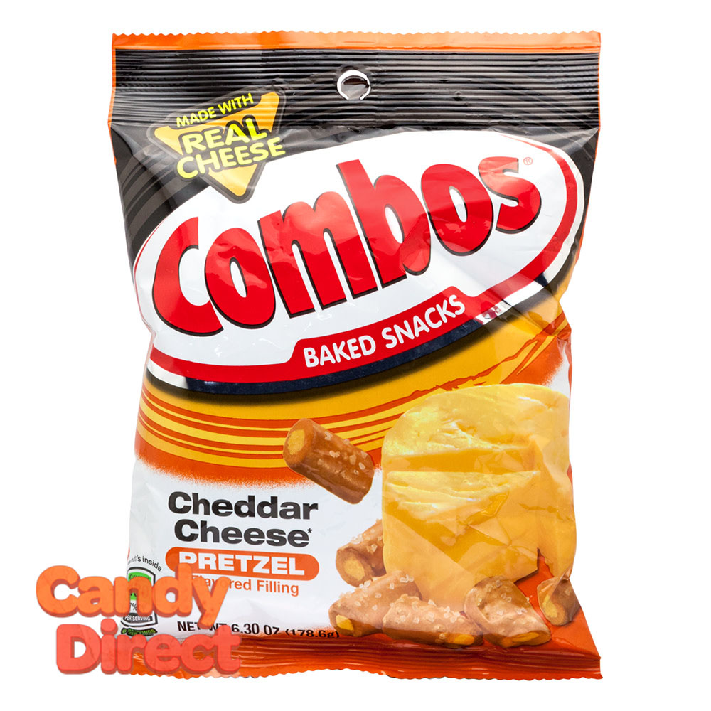 Combos Pretzel Cheddar Cheese 6.3oz Peg Bag - 12ct – CandyDirect.com