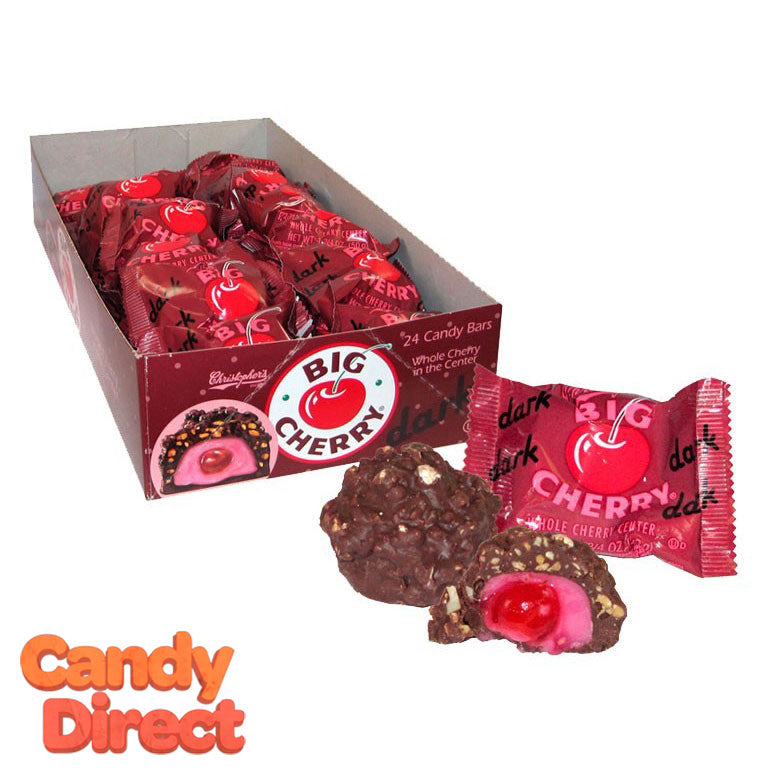 Dark Chocolate Big Cherry Bars - 24ct – CandyDirect.com