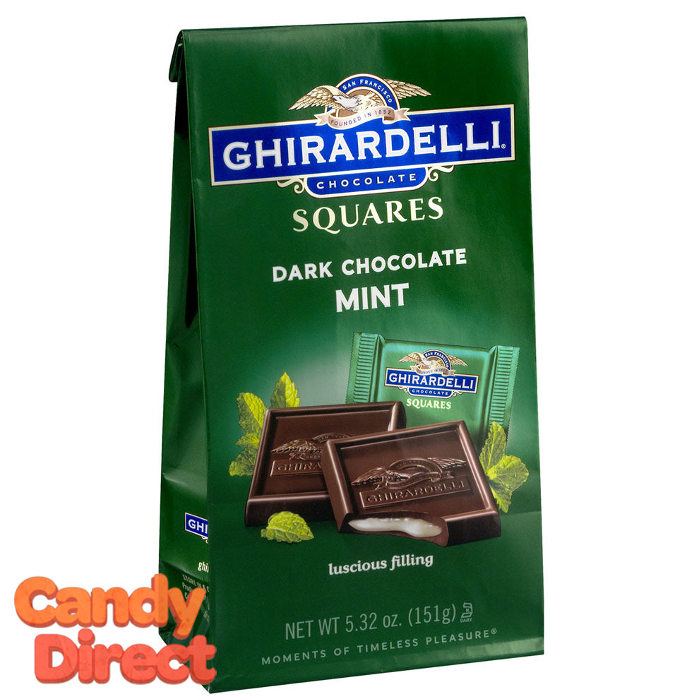 Dark Chocolate with Mint Ghirardelli Squares - 6ct – CandyDirect.com