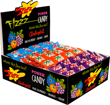 Blue Raspberry Orange & Grape Zotz - 48ct – CandyDirect.com