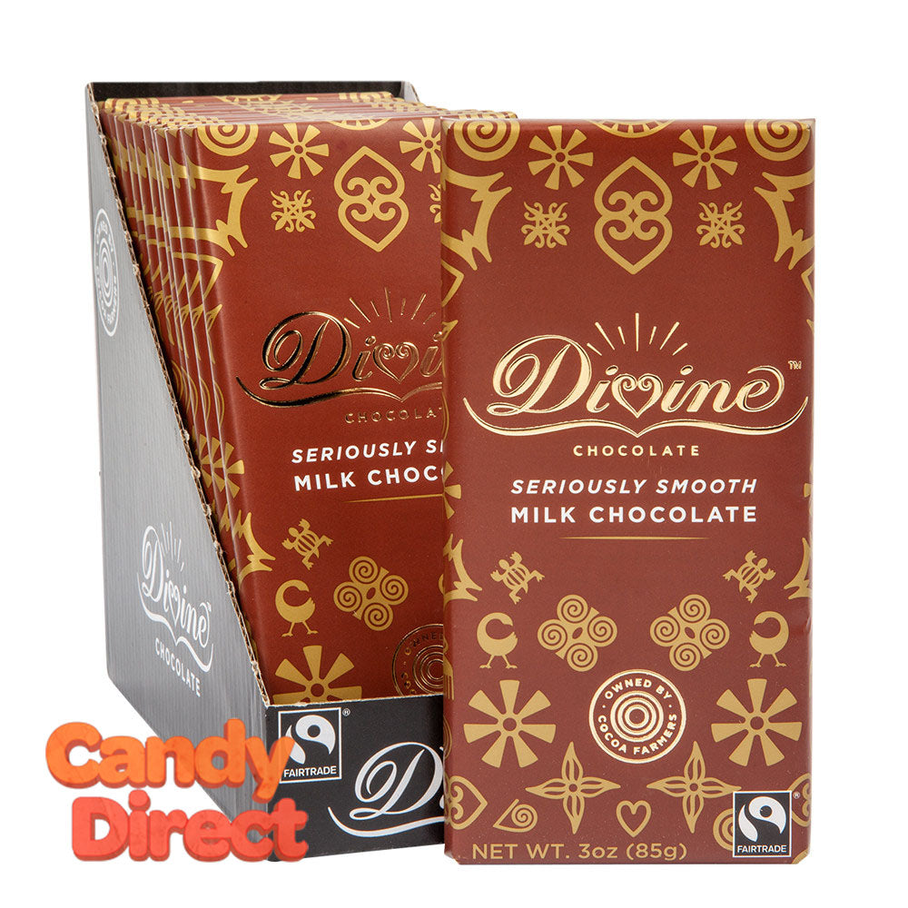 Divine Bars Milk Chocolate 3oz - 12ct – CandyDirect.com