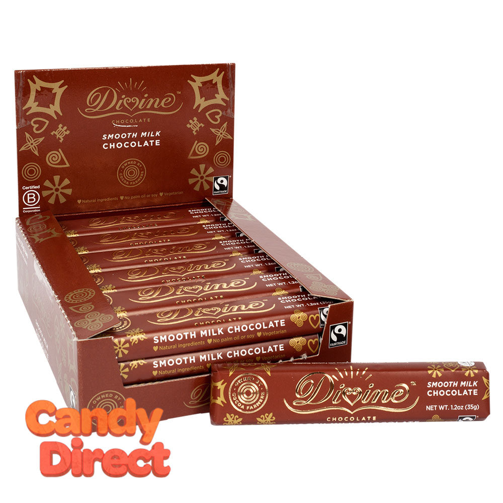 Divine Snack Bars Milk Chocolate 1.2oz - 18ct – CandyDirect.com