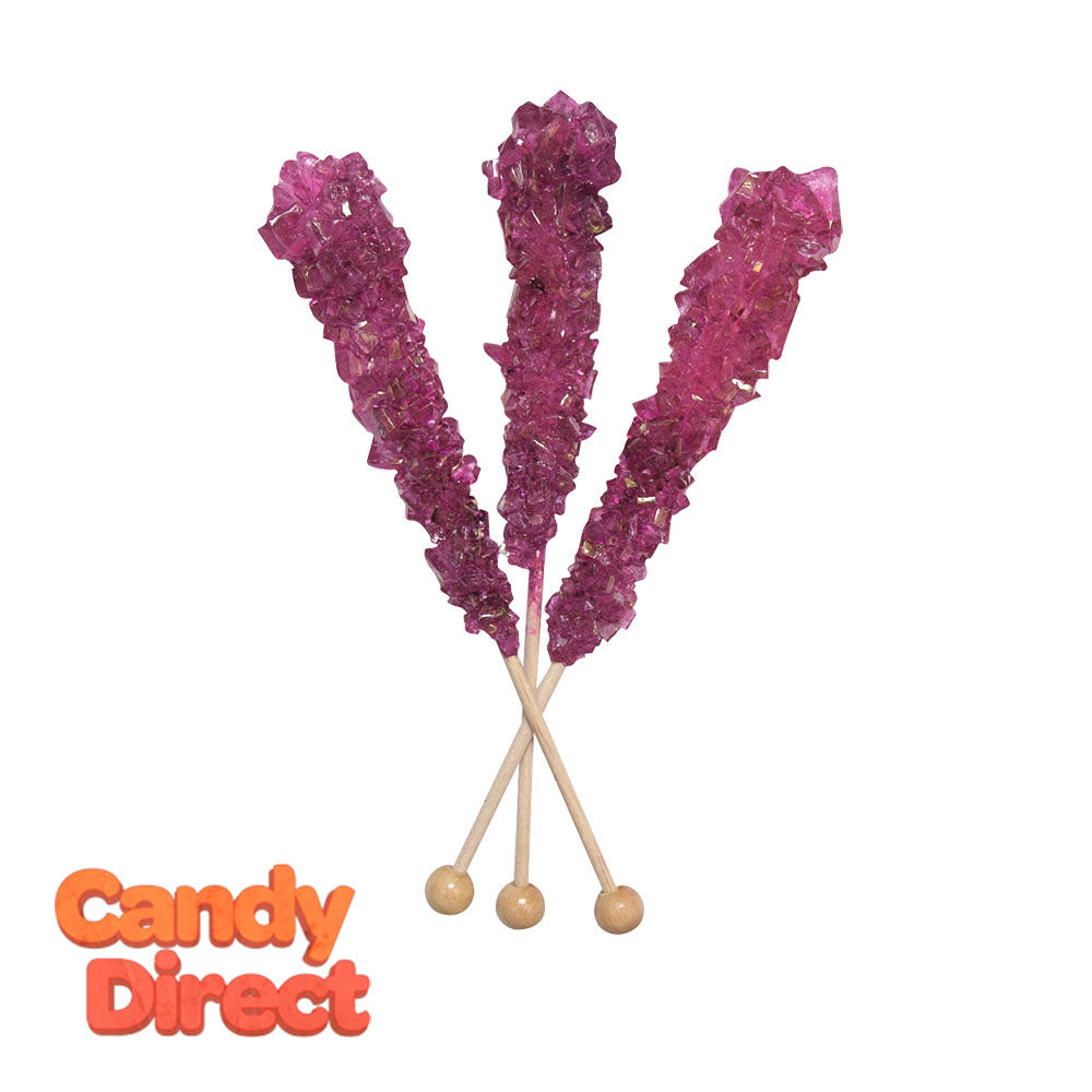 Dryden And Palmer Unwrapped Blueberry Rock Candy 6 1/2 Inch Stick - 12 ...