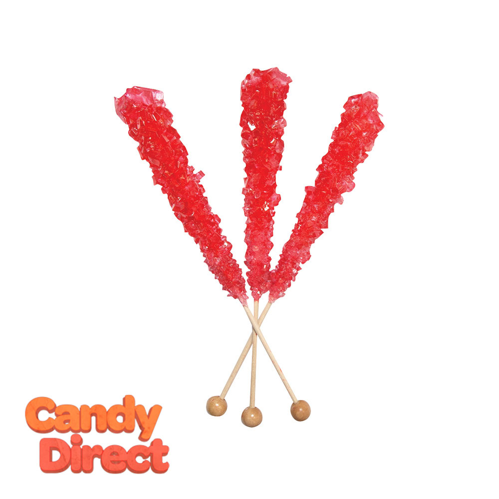 Dryden And Palmer Unwrapped Strawberry Rock Candy 6 1/2 Inch Stick - 1 ...