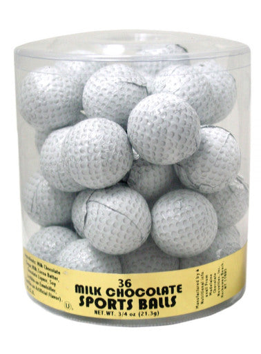 Chocolate Golf Balls - 36ct Tub – CandyDirect.com