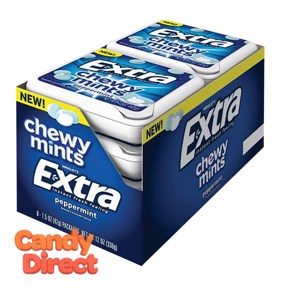 Extra Mints Peppermint Chewy 1.5oz - 12ct – CandyDirect.com