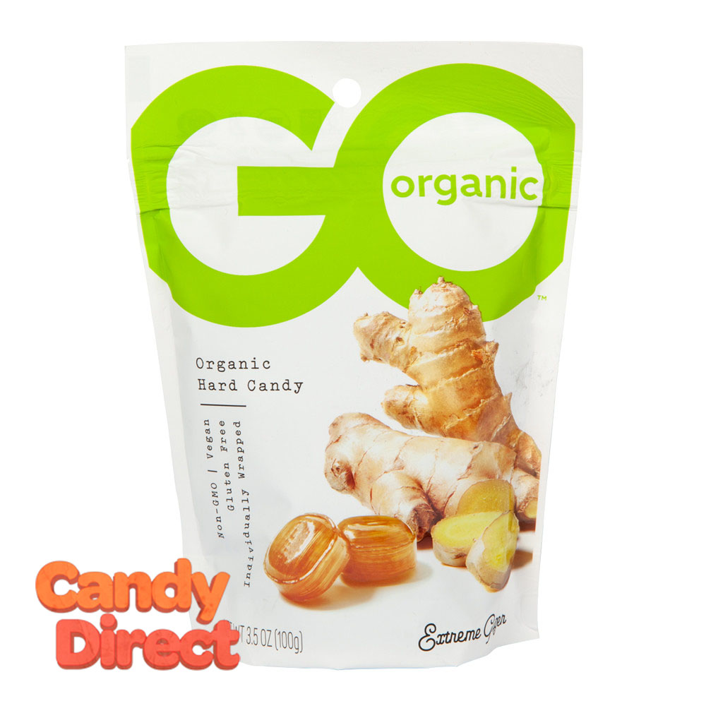 Go Ginger Extreme Hard Candy Organic 3.5oz Pouch - 6ct – CandyDirect.com