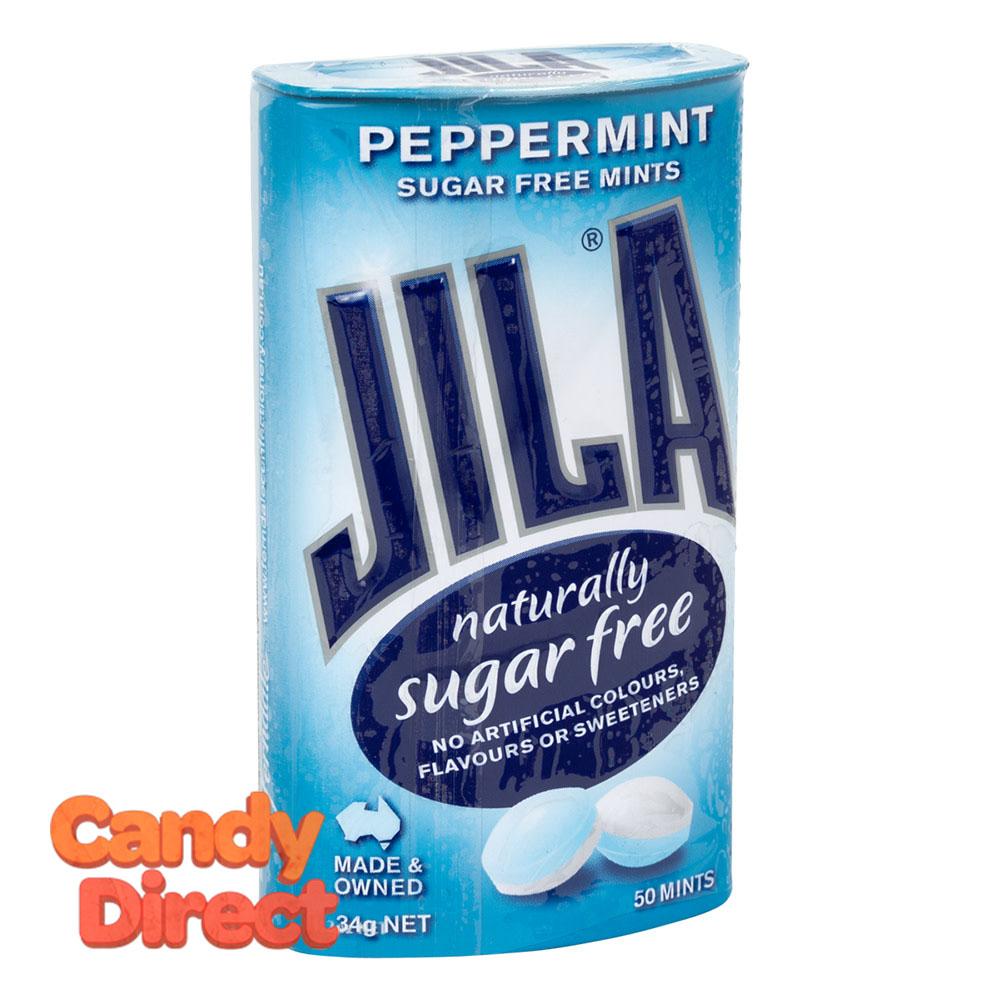 Jila Mints Sugar Free Peppermint Tin 1.2oz - 12ct – CandyDirect.com
