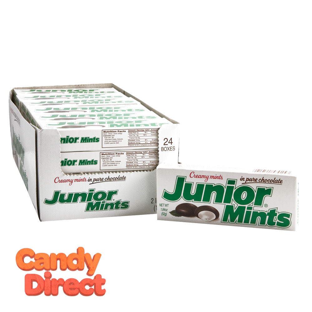 Junior Mints Chocolate 1.84oz - 24ct – CandyDirect.com