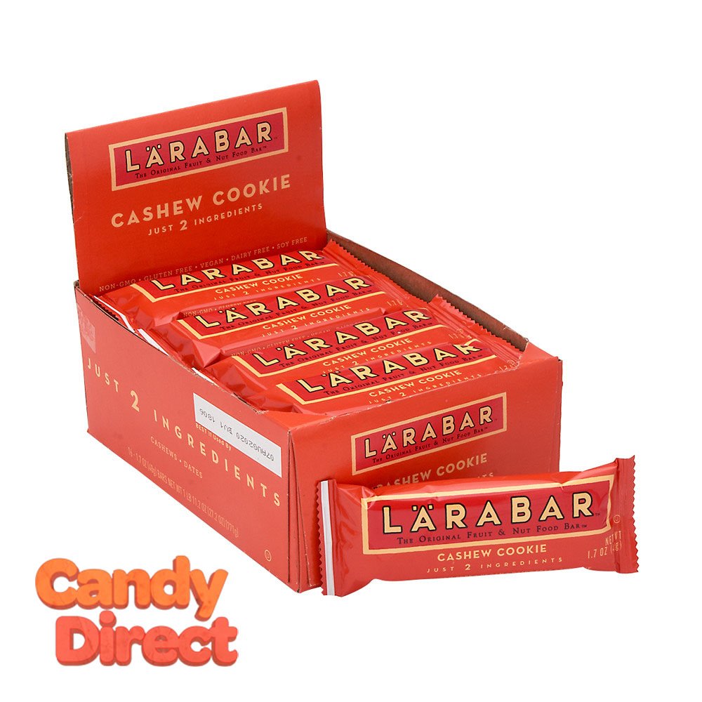 Larabar Cookie Cashew 1.8oz Bar - 16ct – CandyDirect.com