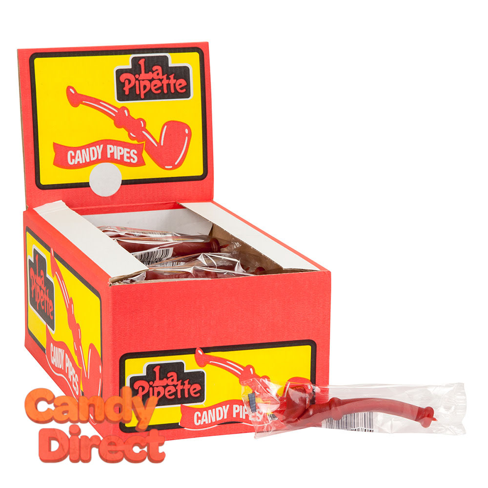 Licorice Candy Pipes Red 0.6oz - 60ct – CandyDirect.com