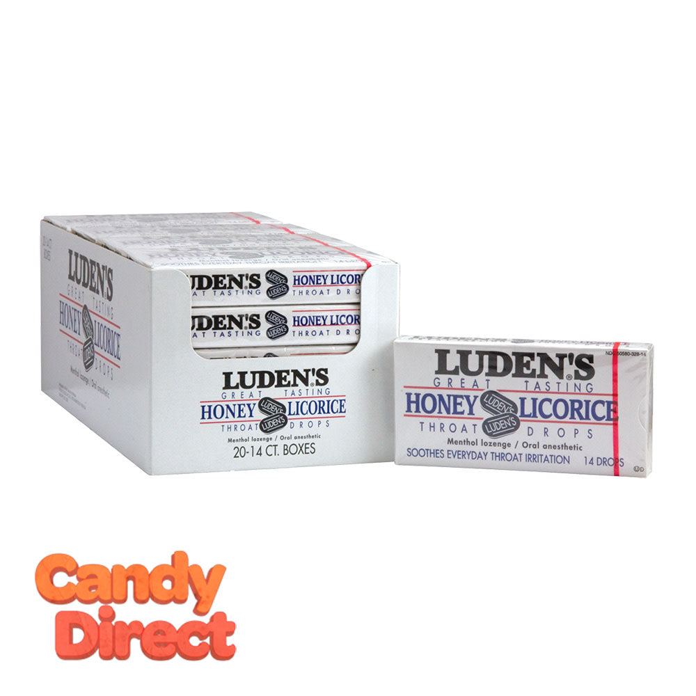 Luden's Cough Drops Honey Licorice - 20ct – CandyDirect.com