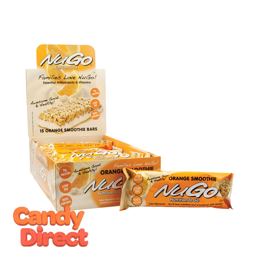 Nugo Protein Bar Orange Smoothie 1.76oz - 15ct – CandyDirect.com