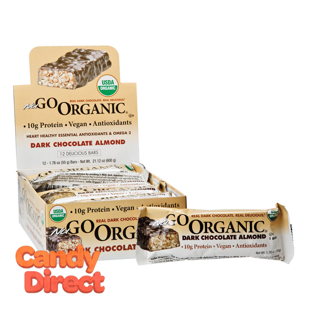 Nugo Protein Bar Organic Dark Chocolate Almond 1.76oz - 12ct ...