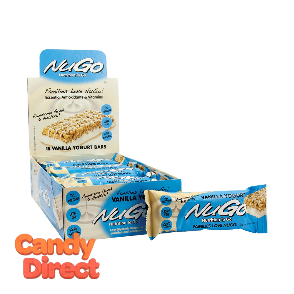 Nugo Protein Bar Vanilla Yogurt 1.76oz - 15ct – CandyDirect.com