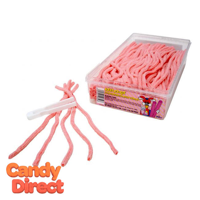 Pink Lemonade Sour Power Straws Tub - 200ct – CandyDirect.com