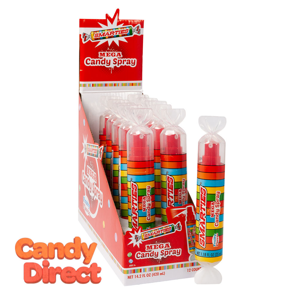 Smarties Spray Mega Candy 1.18oz - 12ct – CandyDirect.com