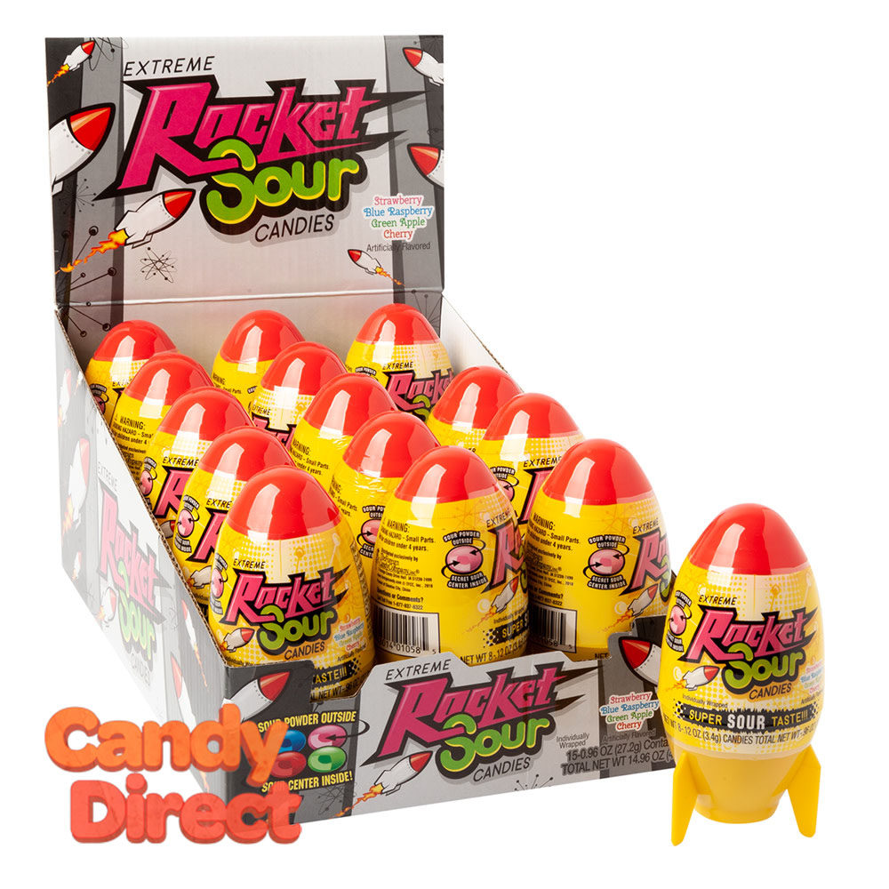 Sour Candies Extreme Rocket 0.96oz - 15ct – CandyDirect.com